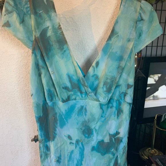 jonathan martin | Dresses | Euc Jonathan Martin Studio Aqua Watercolor ...